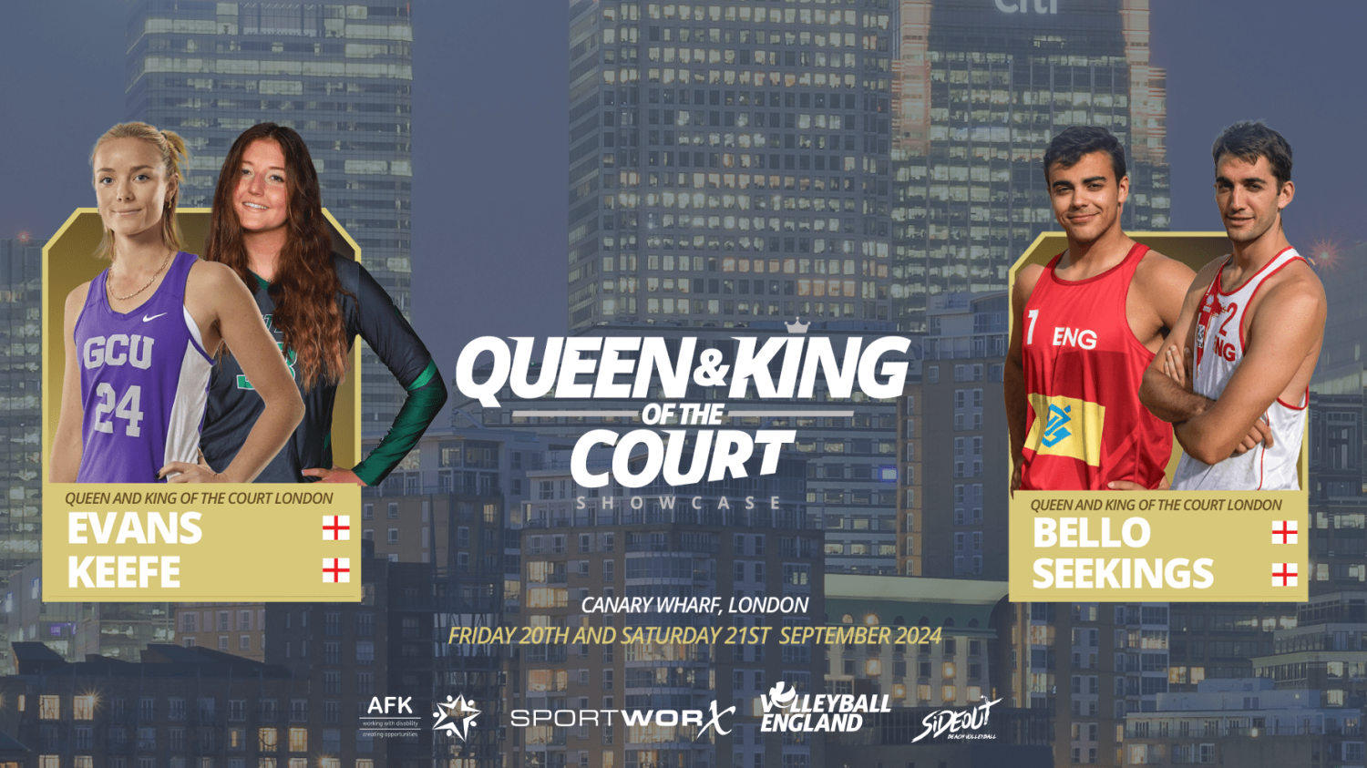 Evans and Keefe, Bello and Seekings join Brits to play Queen & King of ...